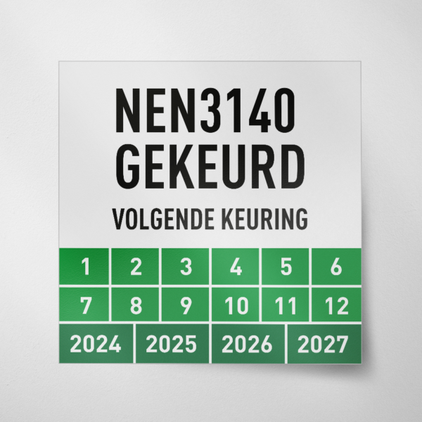 Keuringssticker NEN3140 - Ontwerpstickers